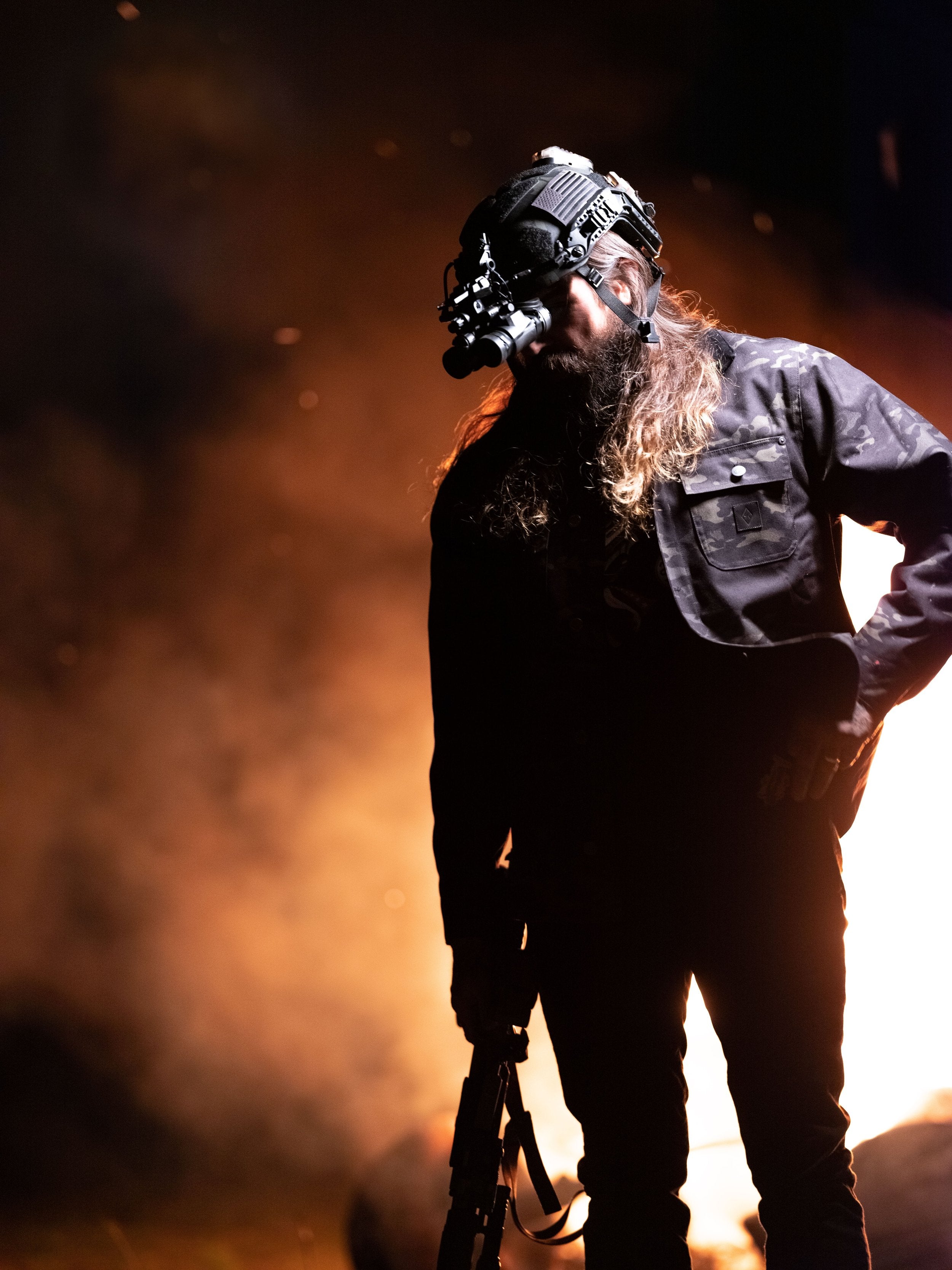 【QILO TACTICAL×IRREGULARS】Trucker Jacket in Multicam Black キロタクティカル ...